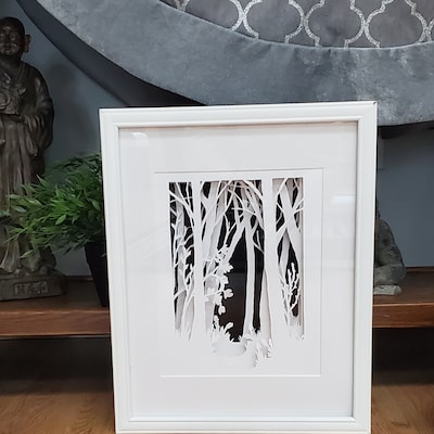 Paper-cut Template 'triple-layer Woodland Scene' - Etsy
