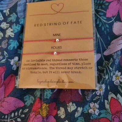 Couples Bracelet, Couples Gift, Red String Bracelet, Boyfriend Gift ...