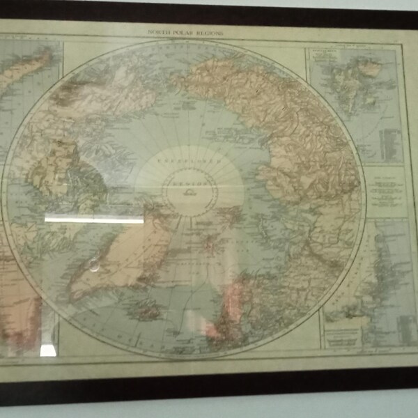 Vintage Historical Map of Britain, Vintage Historic Map Print of the ...