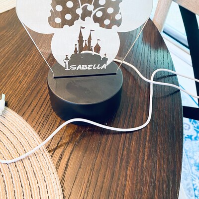 Minnie Mouse Disney LED Colour Changing Light up Sign. Can Be ...