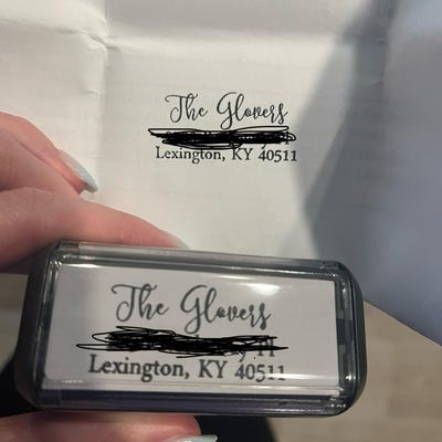 Personalized Return Address Stamp Self Inking Return Address Stamp ...