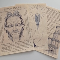 Demon Journal Pages Demonology Supernatural Ritual Latin - Etsy UK