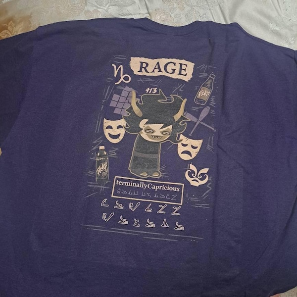 Karkat Vantas Homestuck Shirt Blood Aspect Tee Troll Symbol Graphic T ...