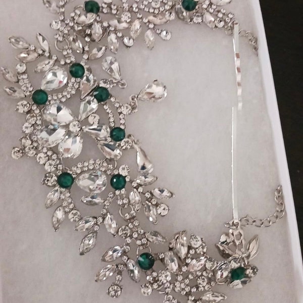 Silver Forehead Headpiece Tikka Hair Chain Forehead Tiara Bridal Vine ...