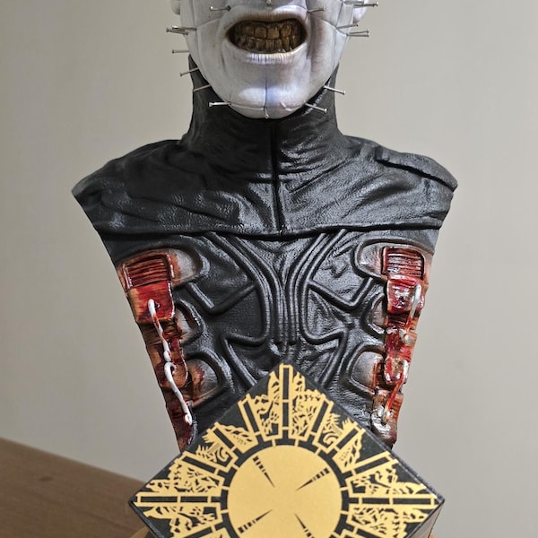 Hellraiser Pinhead Bust Statue Horror 1:2 Scale - Etsy