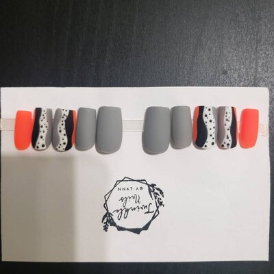 Solid Jelly Color Nails CHOOSE Your Color Gloss or Matte - Etsy