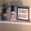 Turd Alert Sign, Funny Bathroom Sign, Kids Bathroom Decor, Restroom ...