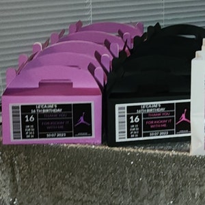 Digital Jordan Party Favor Box Label, Party Favors, Party Bags ...