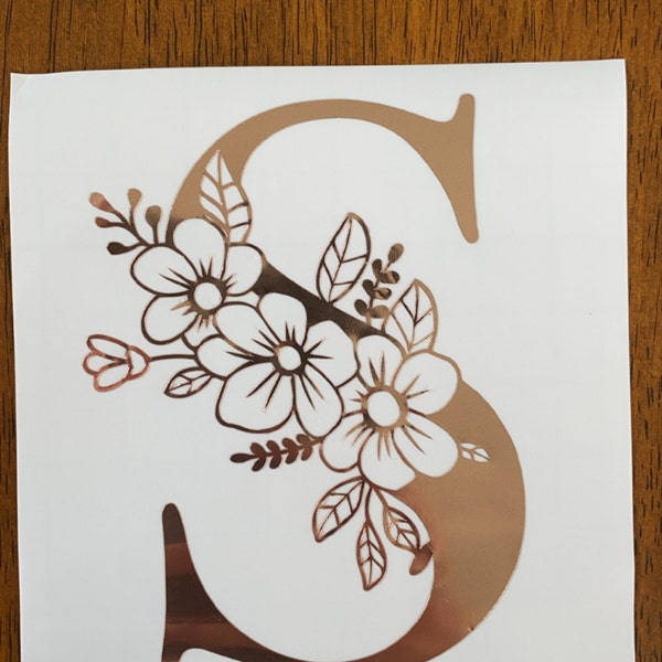 Flower Letter S. Floral Letter SVG PNG, JPEG, Eps, Ai, Pdf and Dxf ...