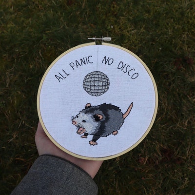 Original All Panic No Disco Opossum T-shirt Unisex Jersey Short Sleeve ...