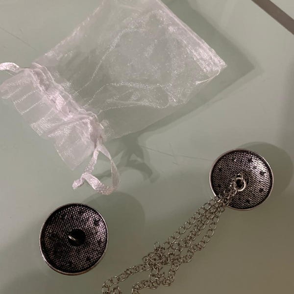 Celtic Cloak Clasp, Gold Coloured, 20mm Metal Shank, Button and 150mm ...