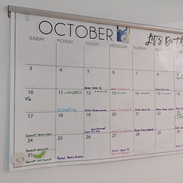 Most Popular: Extra Large Classic Monthly Printed Personalized Wall ...