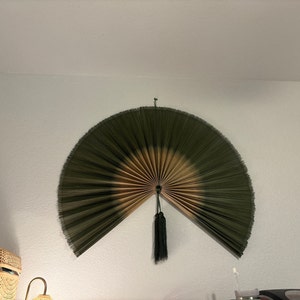 Wall Fan Decor, Bamboo Decorative Fans, Handcrafted Bamboo Fan, Boho ...