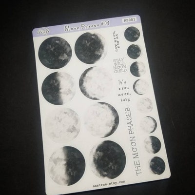 Moon Phases Planner Sticker Witch Stickers for Bullet Journal, Witchy ...