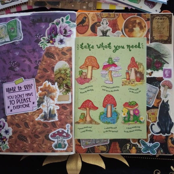 Enchanted Notepad Moon Phases Paper Notepad magic Notepad Purple Note ...