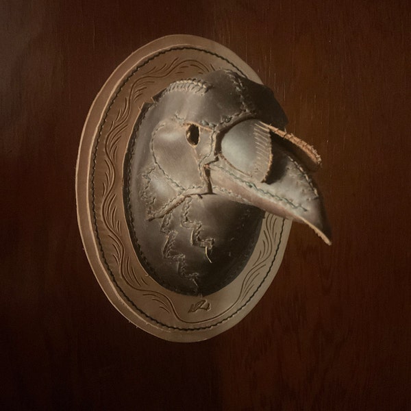 PDF Pattern Leather Raven Head Wall Mount - Etsy