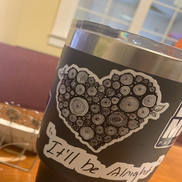 Wild Heart Sticker 3" and 4" Weatherproof and Durable, Outdoor Sticker ...