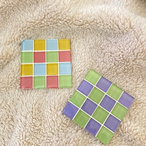 Glass Tile Decorative Cubes Tile Cubes Table Decors - Etsy