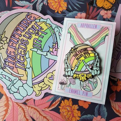 Agender Pride Enamel Pin - Etsy