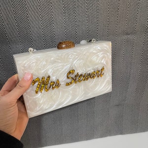 Abalone Sea Shell Inlaid Brass Clutch Bag Original Pāua Bag - Etsy