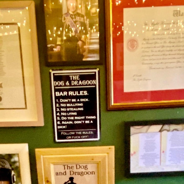 Personalised Licensee Aluminium Metal Sign Customised With Your Words ...