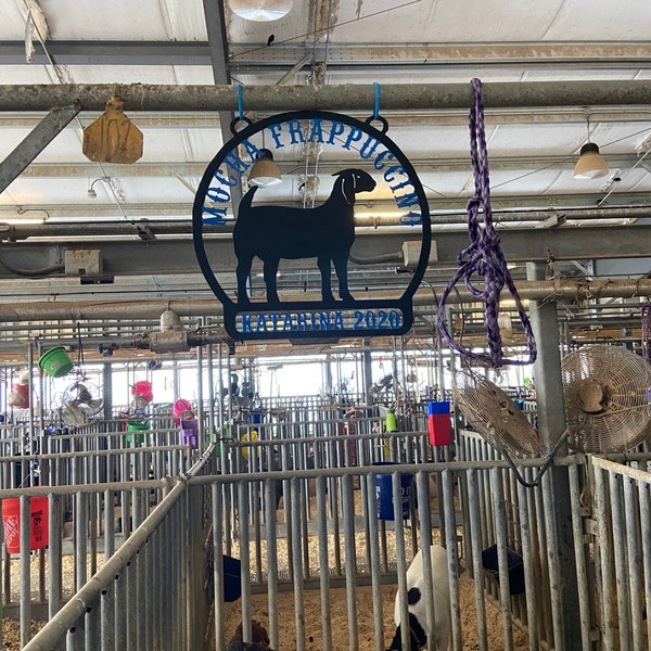Custom Metal Livestock Sign: Personalized Farm Animal Pen Art - Etsy