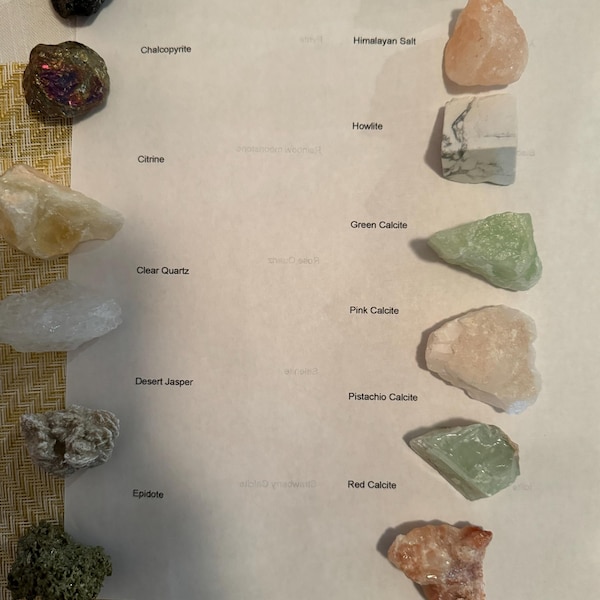 Raw Assorted Crystals & Stones, Craft Collection Mixed Rough Crystals ...