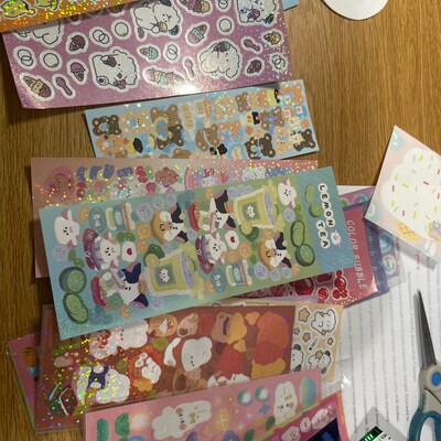 20 Korean Stickers Sheet Package Set Mystery Kawaii Stickers Pack Polco ...