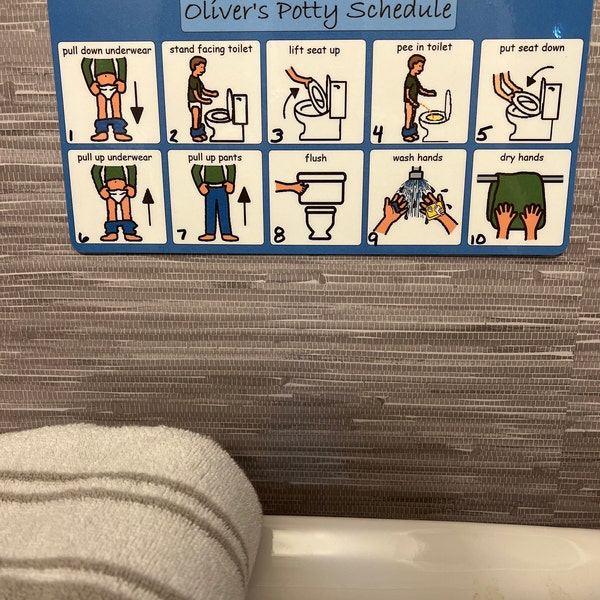 Autism Boys Potty Schedule (standing or Stand/sit Combo to Pee ...