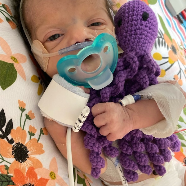 Crochet Octopus Plush for Preemie NICU Babies (6") - Etsy