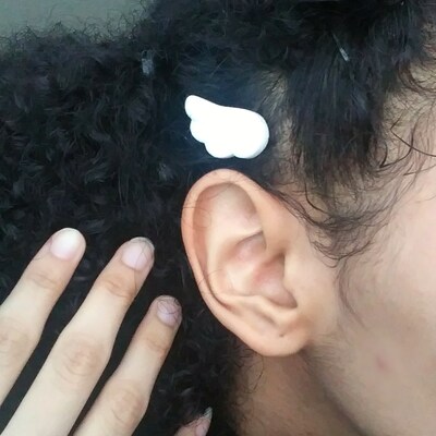 Pretty Angel Wings Hair Clips in White - Etsy
