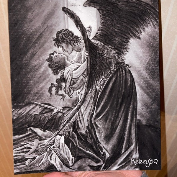 Oraya and Raihn Art Print - the Serpent and the Wings of Night Clarissa ...