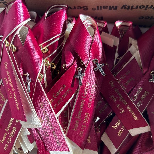 Custom Remembrance Ribbons Pinned and Ready to Wear , Lapel Ribbons ...