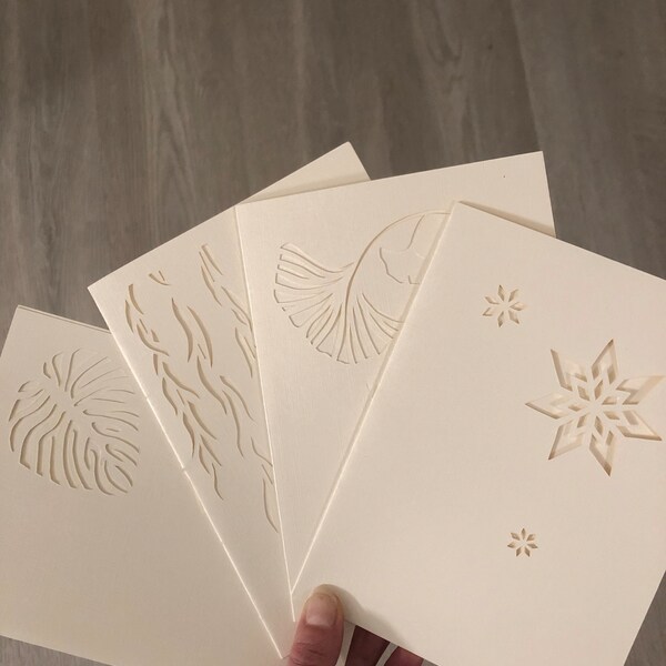 Handmade Beach Seafan Coral Paper Cut-out Relief - Nature and Ocean ...