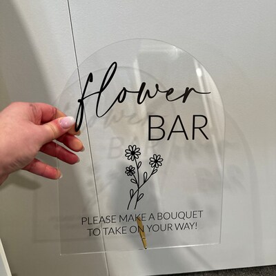 Ice Cream Bar Acrylic Sign Ice Cream Bar Sign Ice Cream Bar Ice Cream ...