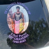 In Loving Memory Car Window Decal With a Cross and Flowers Grandma ...