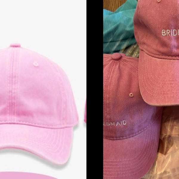 Custom Bride Squad Baseball Cap Personalised Embroidered Hat, Sorority ...