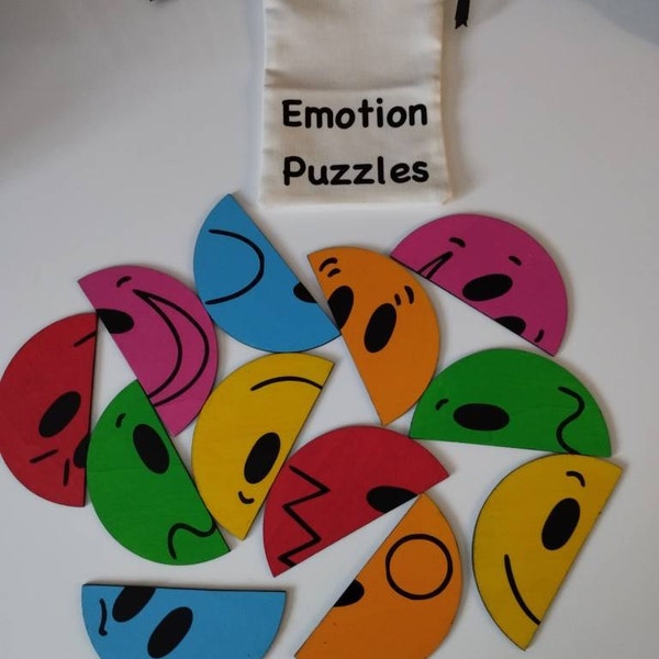 Emotion Puzzles / Feelings / Autism / EYFS - Etsy UK