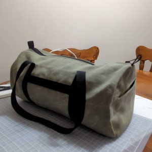 Canvas Duffle Bag Canvas Bag Gym Bag Sewing Pattern Shopping Bag ...