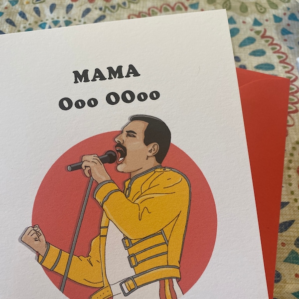 Freddie Mercury Mother's Day Card - Etsy