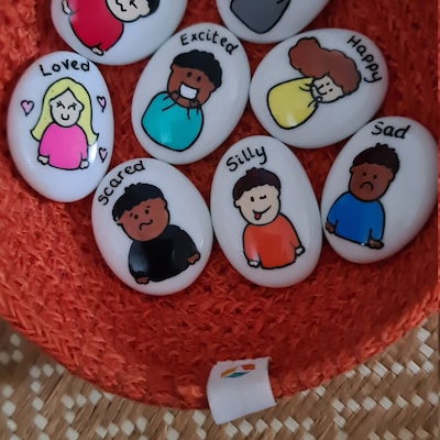 Emotion Stones Feelings Story Stones How Do You Feel Today Early Years ...