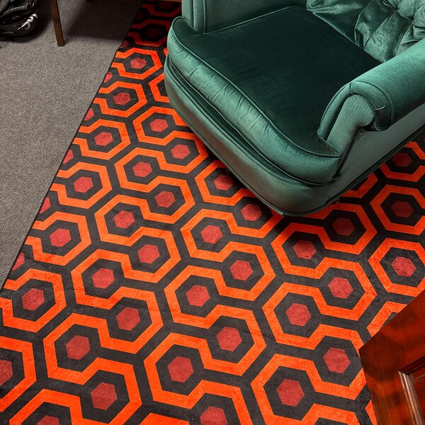 Retro Rug, Groovy Funky Rug, Retro Area Rug, 70s Brown Retro Rug ...