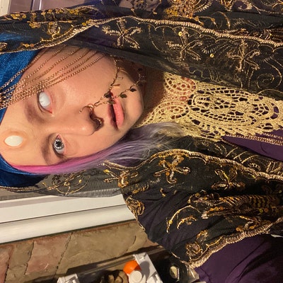 Wide Vertical Third Eye Prosthetic latex, Forehead Gem or Extra Eye ...