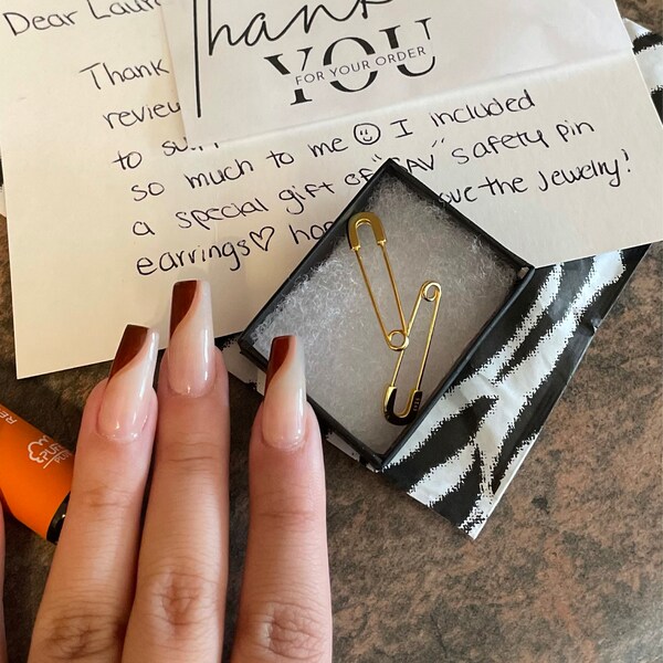 Indy- Triangle Dangle Hoop, Cone Dangle Hoop, Triangle Huggie Hoop ...