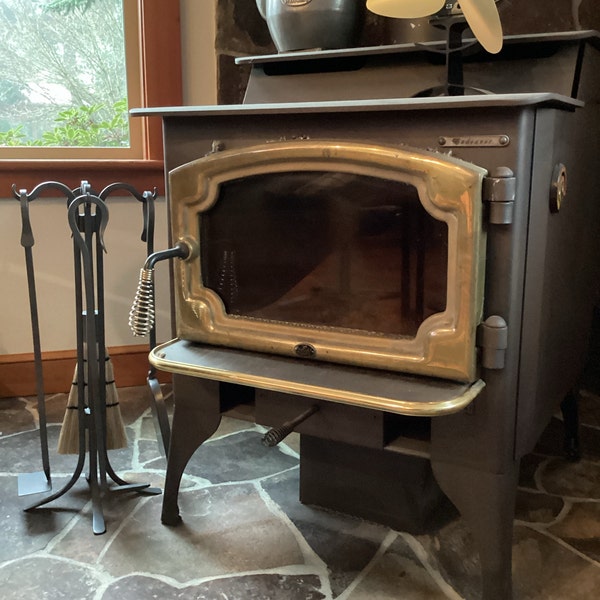 22" Wrought Iron Fireplace Tool Set - Shepherds Hook - Etsy