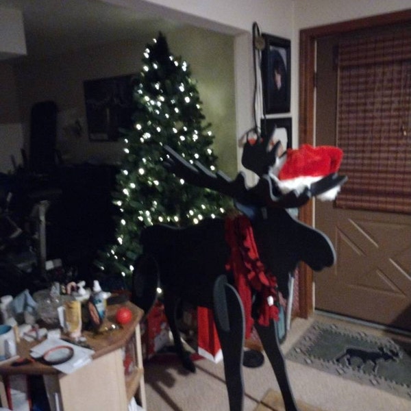 All-weather Large Black Moose Yard Display - Etsy
