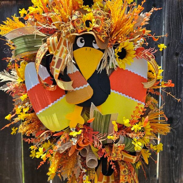 Fall Angel | Harvest Angel | Deco Mesh Angel | Mesh Angel | Wreath ...