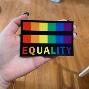 LGBTQ Pride Flag Static Cling Windows Mirrors Car Windows - Etsy