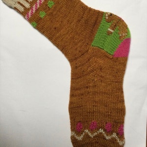 Gingerbread Dreams Sock Knitting Pattern - Digital Only - Etsy