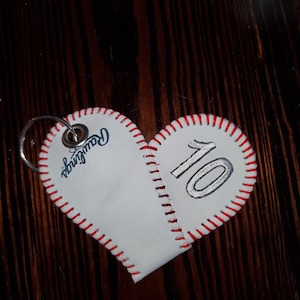 Rawlings Baseball Leather Personalized Keychaingreat Baseball Gift ...